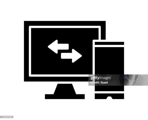 Synchronisation Black Filled Vector Icon High Res Vector Graphic Getty Images