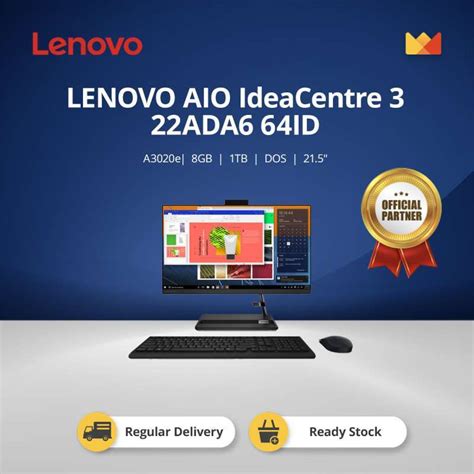 Jual Lenovo Aio Ideacentre Id Amd E Gb Tb Dos Black Di Seller Raja It Sunter