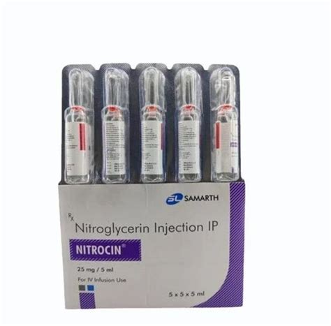 Nitrocin 25mg Injection At Rs 150 Piece Nitroglycerin Injection In