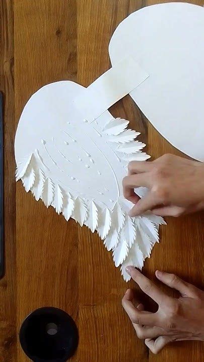 How To Make Angel Wings Easily Made Of Paper Diy Angel Wings Viral Shorts How To Make