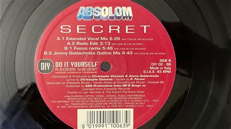 Absolom Secret Youtube