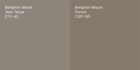Benjamin Moore Taos Taupe Vs Benjamin Moore Porcini Comparison