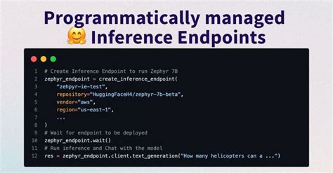 Cesar Rodriguez On Linkedin Programmatically Manage 🤗 Inference Endpoints
