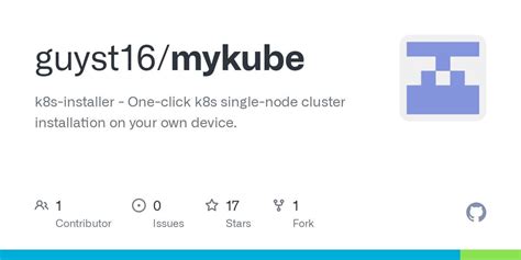 Github Guyst16mykube K8s Installer One Click K8s Single Node
