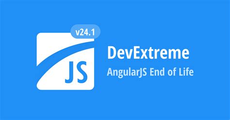 DevExtreme V AngularJS End Of Life