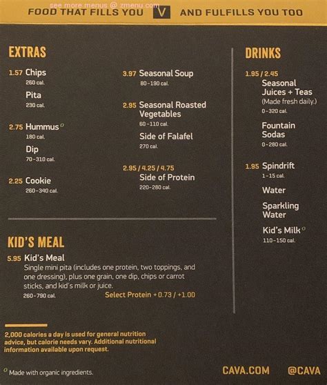 What Is Cava Restaurant Menu At Lara Kirby Blog