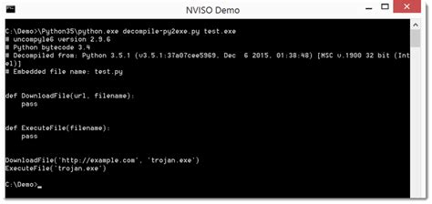 Decompiling Py2exe Executables Nviso Labs