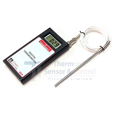 Portable Hand Held Thermometer With Rtd Sensor Thermonic Sensor And