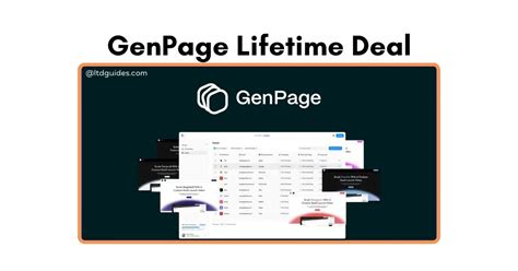 Genpage Lifetime Deal Custom Landing Pages Made Easy