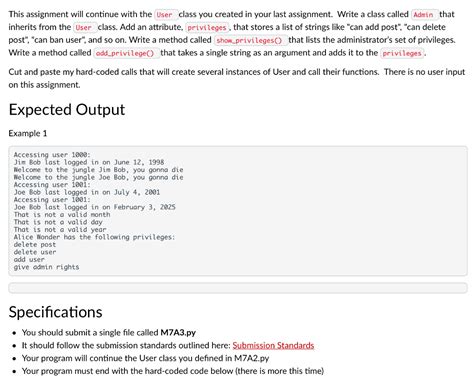 Solved This Assignment Will Continue With The Class You Chegg