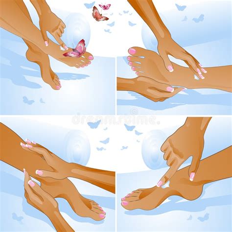 Foot Care Massage Stock Vector Illustration Of Foot 31552019