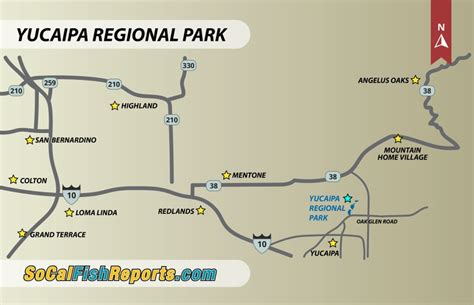 Yucaipa Regional Park Lake Fish Reports And Map