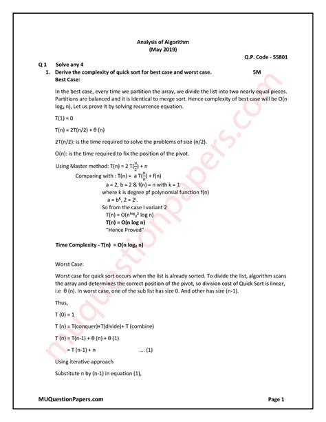Be Computer Engineering Semester 4 2019 May Analysis Of Algorithms