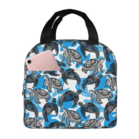 Vsdgher Sea Turtle Life Lunch Bag Lunch Box For Women Adult Men Lunch