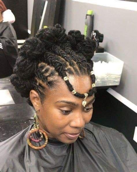 Root Locs With Extensions Crown Loc Styles For Women Bantu Knots Loc
