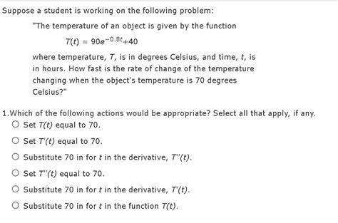 Solved Suppose A Student Is Working On The Following Chegg