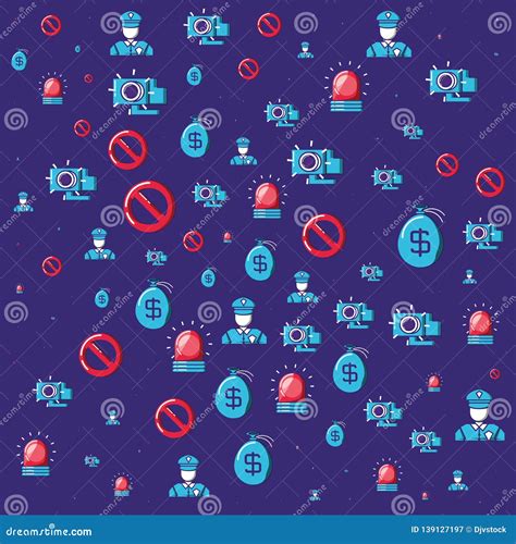 Cyber Security Pattern Background Stock Vector Illustration Of Graph