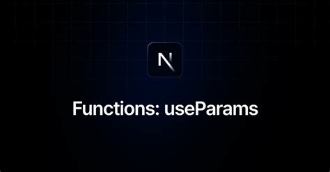 functions useparams next js