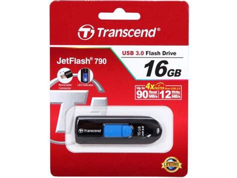 Transcend JetFlash 790 16GB | Flash drive, Usb, Kappen