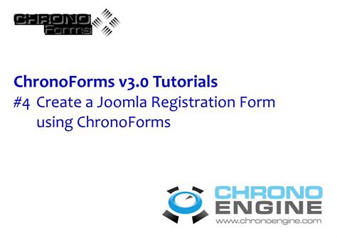PDF Building A Joomla Registration Form Using ChronoForms DOKUMEN TIPS
