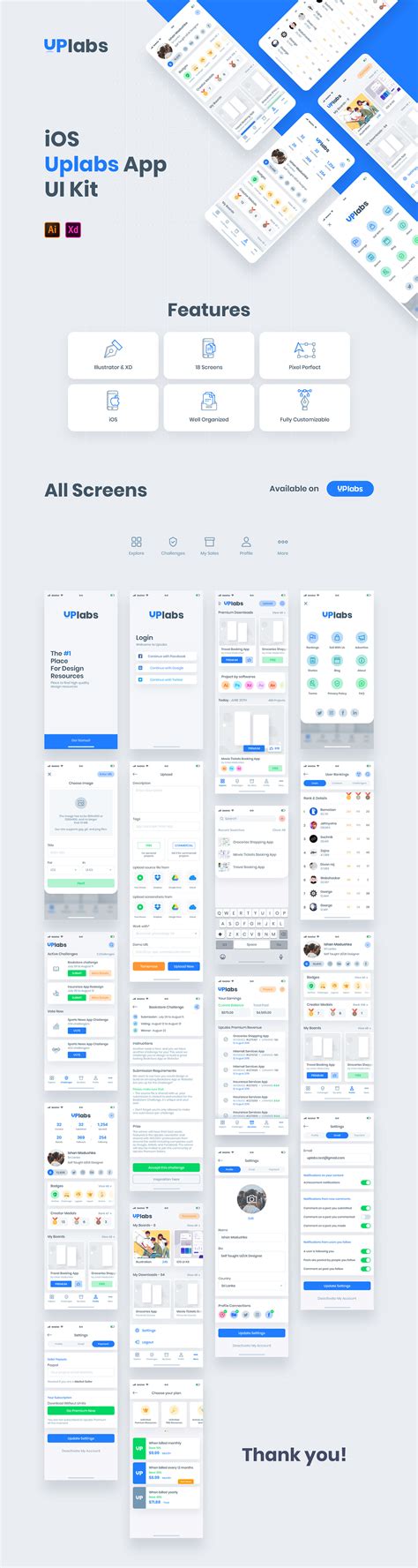 uplabs app on behance