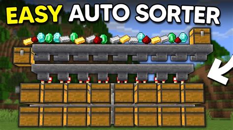 Automatic Item Sorter In Minecraft 121 Youtube
