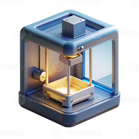 Serene Vintage A D Printer Creating A Complex Object La Professional 58069008 Png