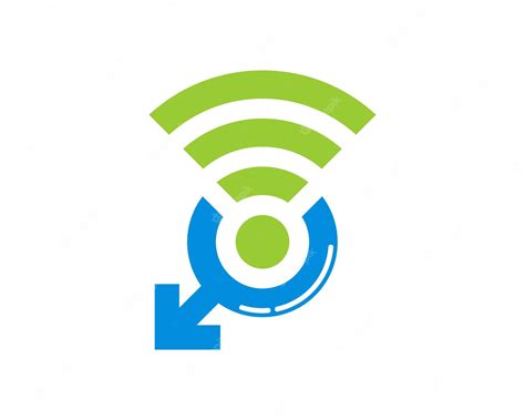 Premium Vector Combination Male Gender Symbol With Wifi Connection