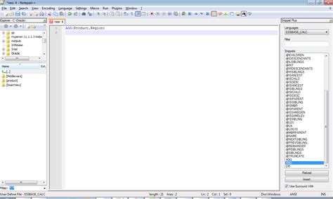 Essbase In Notepad Just Like EAS Console Oracle Hyperion Labs