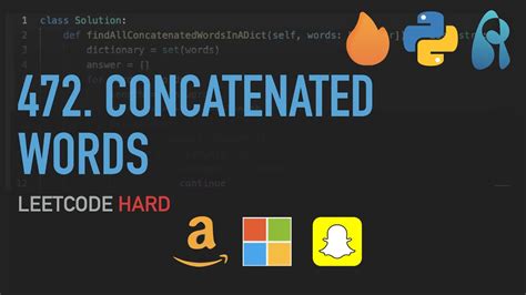 Leetcode 472 Concatenated Words Bottom Up Dp Python 3 For Coding
