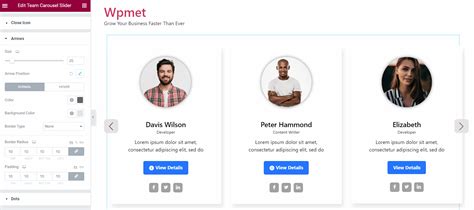 How To Create Team Member Carousel In Elementor Wpmet