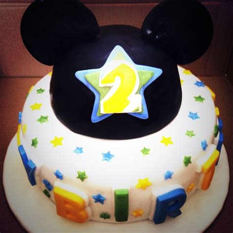Mickey Mouse 2nd Birthday Cake Cookies N Cream Cookies N Cream