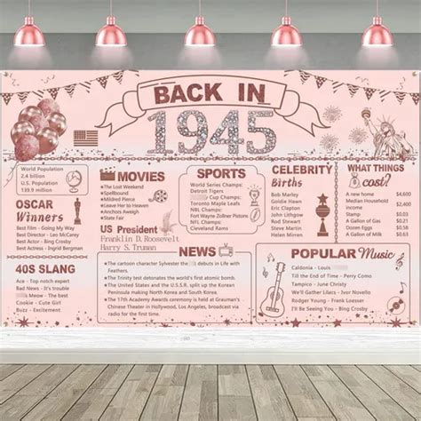 Darunaxy Cartel Cumpleaños 80 Mujer Telón Rosa Mmg Cuotas Sin Interés