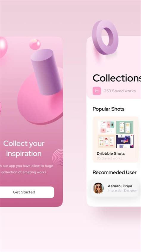 Portfolio App UI Design Mobile Ui Patterns App Ui Design App Ui