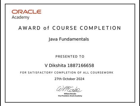 Oraclecertification Javadeveloper Programming Learningjourney