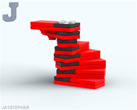 Lego Moc Spiral Staircase By Jaystepher Rebrickable Build With Lego
