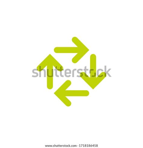 Four Green Arrows Circle Cycle Recycle Stock Vector Royalty Free 1718186458 Shutterstock