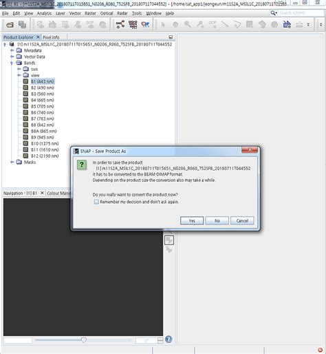 Sentinel 2 Files To Save As Netcdf4 Format Optical Toolbox Step Forum