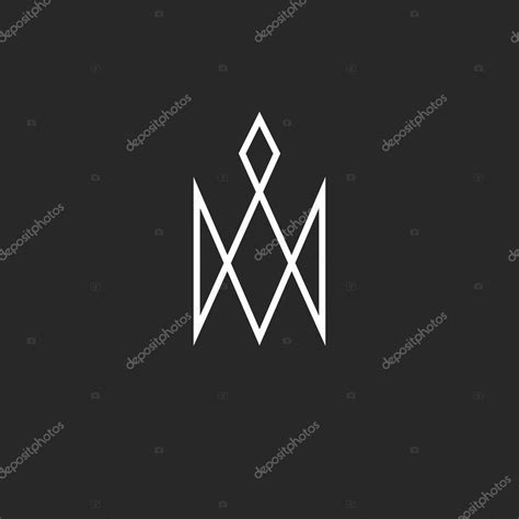 모노 그램 크라운 로고 스톡 벡터 ©uasumy 100943172