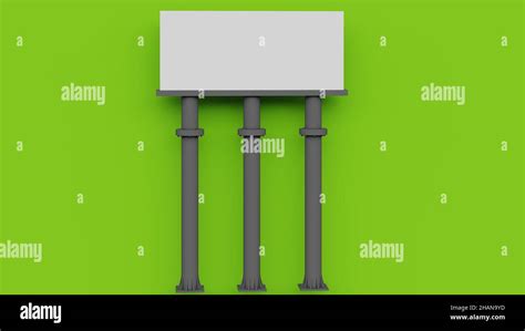 Rectangular Posters In Metallic Structure To Complete With Background