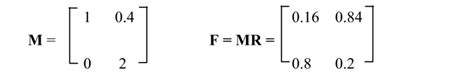 The Fundamental Matrix M And The F Matrix For The Example Mc