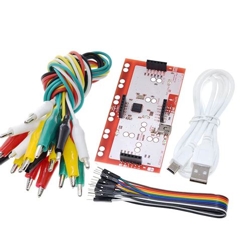 Alligator Clip Jumper Wire Standard Controller Board Diy Kit Usb Cable For Makey Makey For