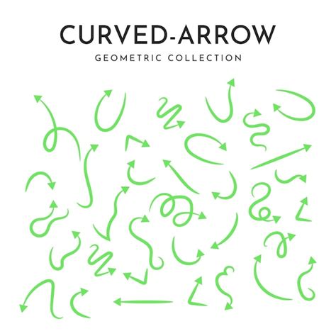 Premium Vector Curved Arrow Set Free Vector Collection