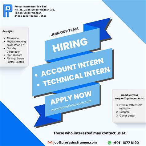 Proses Instrumen Sdn Bhd On Linkedin Hiring Internship Johorbahru Internjohor Internshipjohor…