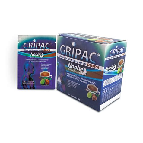 Gripac Noche Sobres Panela Limón Tridex