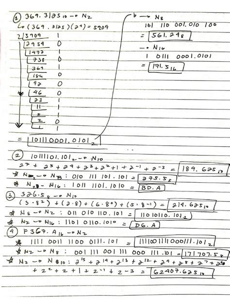 Number Conversion Pdf