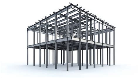 Steel Structure Framework Showcasing Modern Architectural Design And Construction Principles