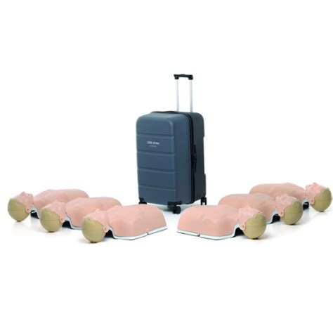 Laerdal Little Anne Cpr Manikins 6 Pack In Wheeled Suitcase