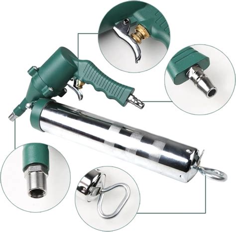 Rybool Pistola De Engrase De Agarre De Pistola Resistente 400cc Pistola De Grasa Neumática