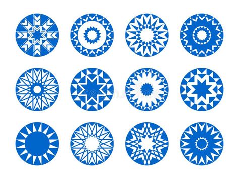Circle Design Element Abstract Geometric Rotation Pattern Stock Vector Illustration Of